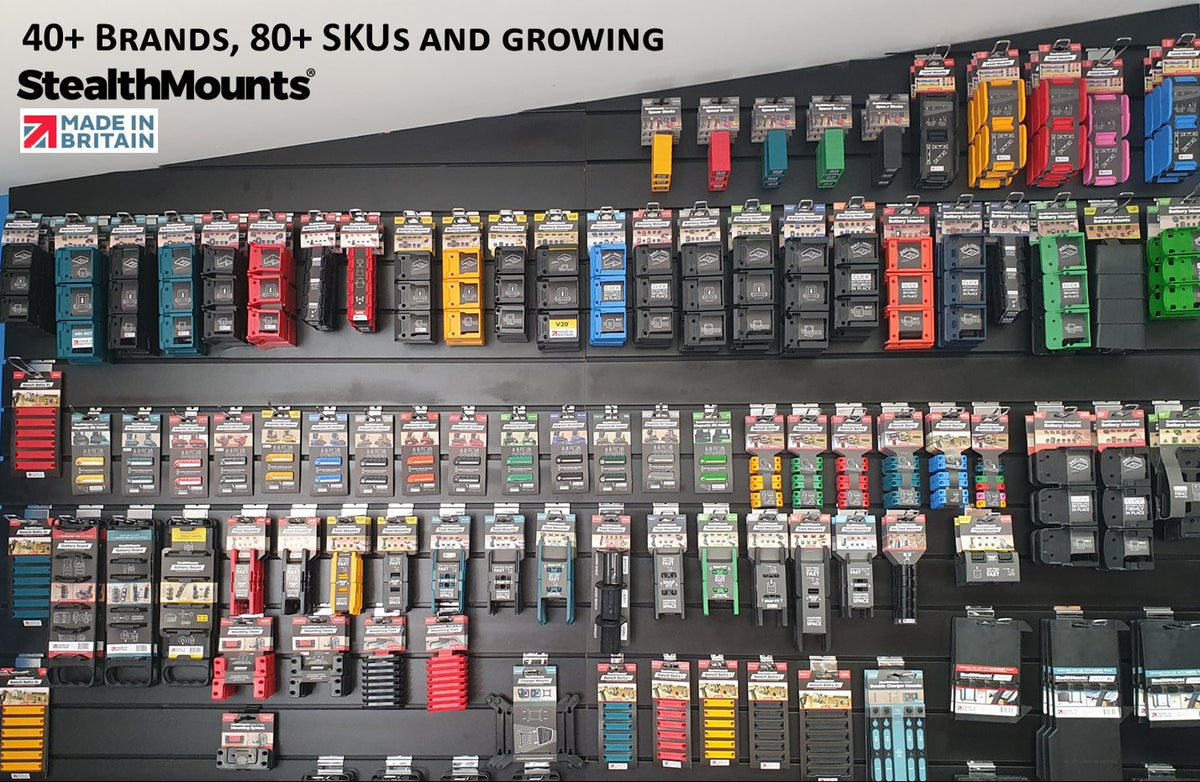 Dewalt, Makita, Bosch & Milwaukee Battery Stealth Mount – MetalmarkInc